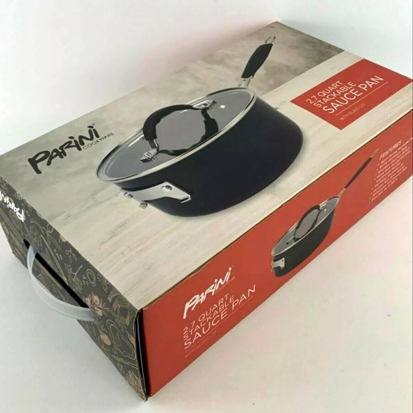 Parini | Kitchen | Parini 27 Quart Stackable Sauce Pan W Glass Lid ...
